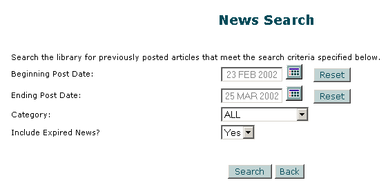 search for news articles